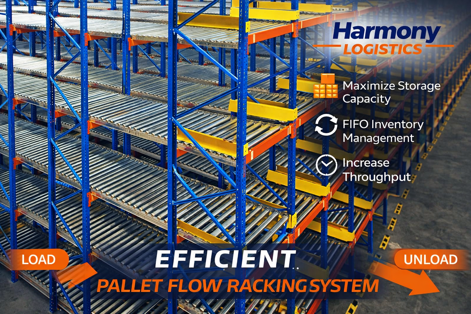 Pallet Flow Racking System in Saudi Arabia | Harmony Logistics