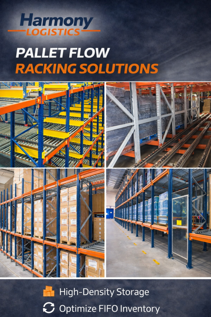 Pallet Flow Racking System in Saudi Arabia | Harmony Logistics
