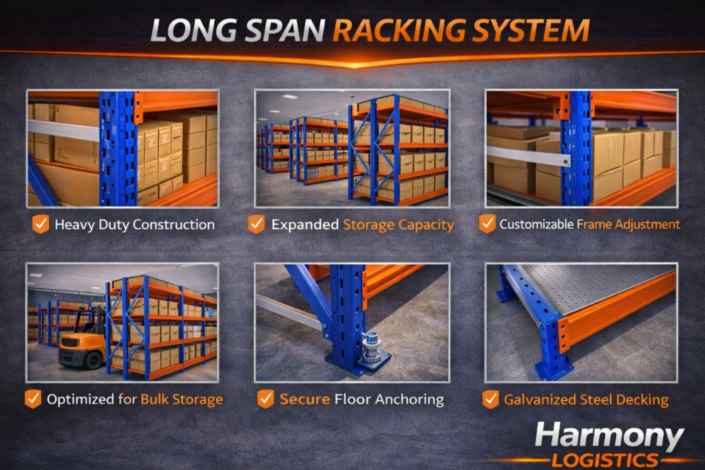 Long Span Racking System | Heavy Duty Longspan Shelving KSA