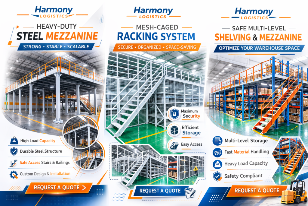 Mezzanine Racking Systems in Saudi Arabia | Harmony Logistics
